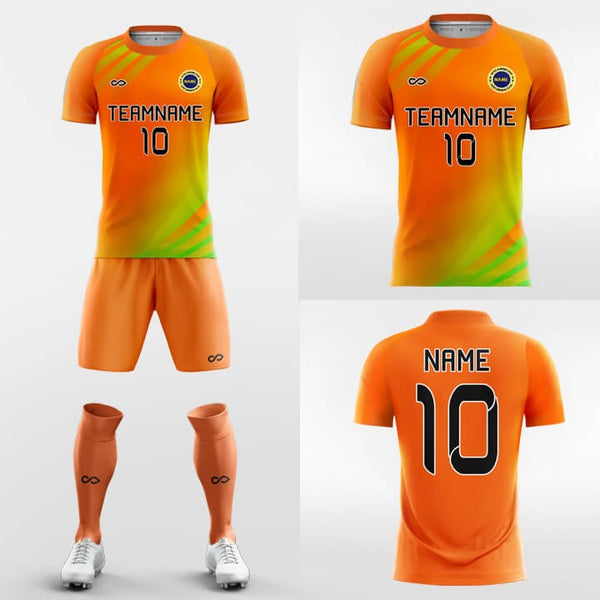 Orange Sky - Men's Sublimated Football Kit Team Design-XTeamwear