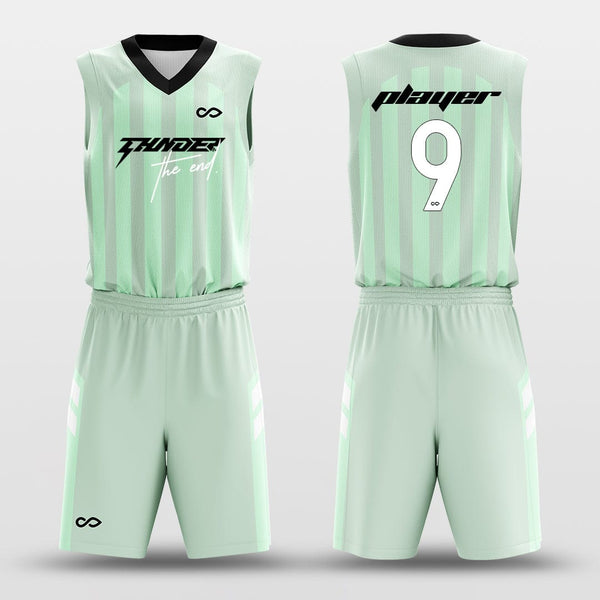 Runway - Custom Sublimated Basketball Uniform Set Dark Green-XTeamwear